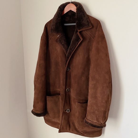 Gallotti | Jackets & Coats | Gallotti Italy Brown Suede Leather ...